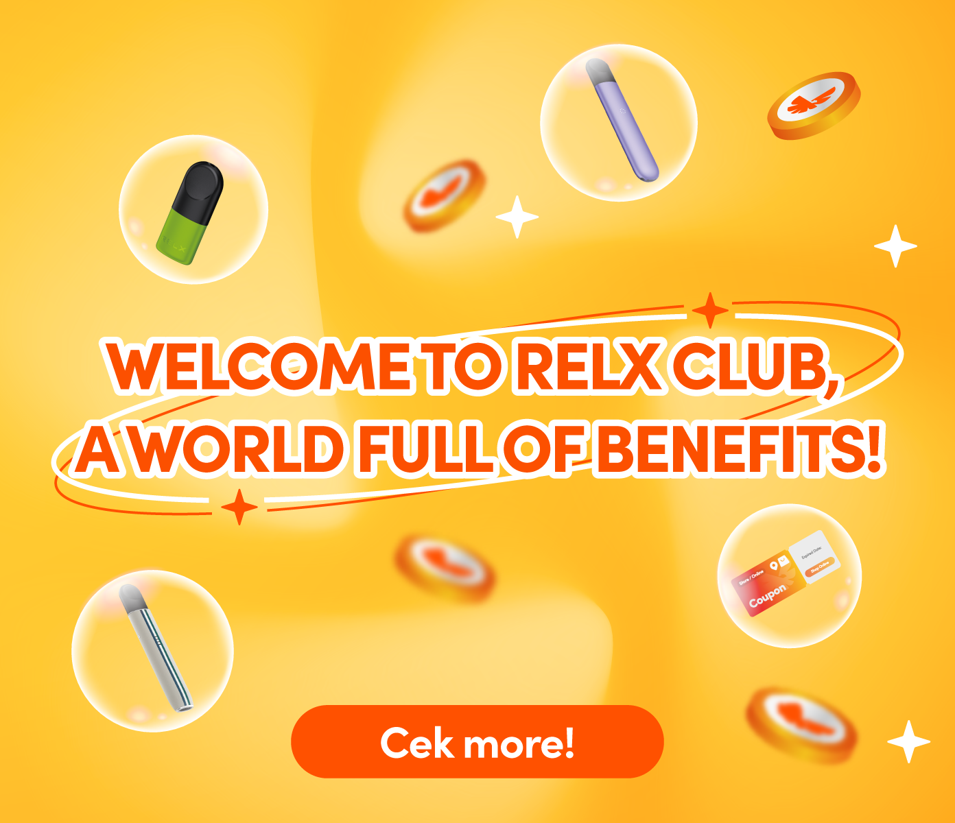 Join RELX Club to Get Exclusive Member Benefits